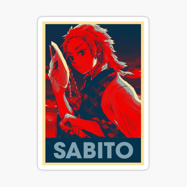 "Funny Man Demon Art Slayer In Sabito Gifts Movie Fans" Sticker for ...