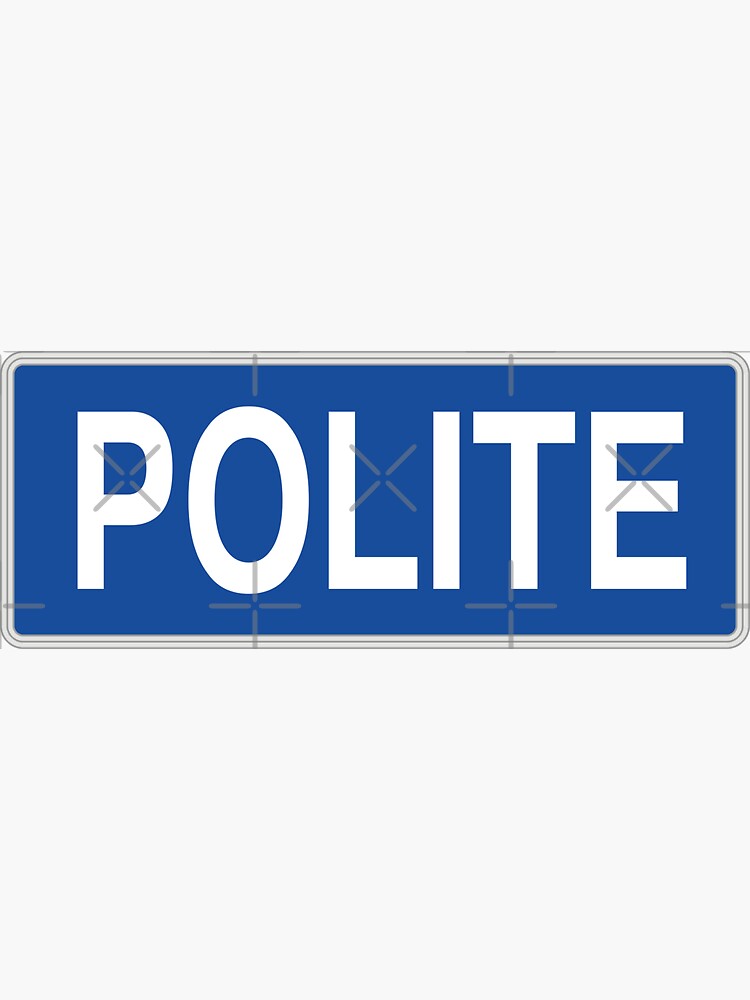 "Polite Police Rave Unit" Sticker for Sale by kineticstomp | Redbubble