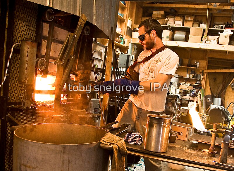 "Forging Glass" by toby snelgrove IPA | Redbubble