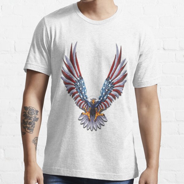 "USA-Flagge Weißkopfseeadler-amerikanische Flagge" T-Shirt von JiiGee ...