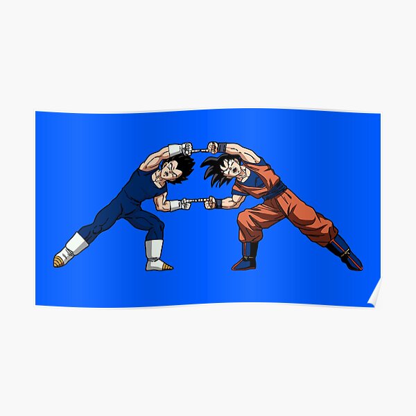 Goku Vegeta Fusion Poster For Sale By Malteseartist Redbubble