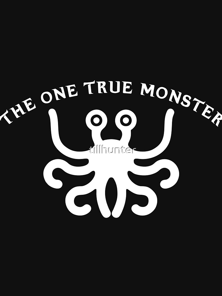 "The one true monster. Flying spaghetti monster church" T-shirt for ...