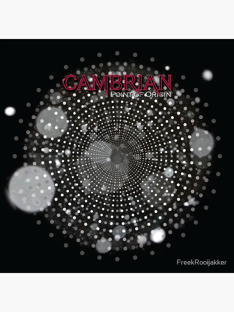 "Point of Origin Album Art Cambrian" Sticker for Sale by ...