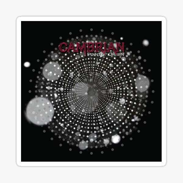 "Point of Origin Album Art Cambrian" Sticker for Sale by ...