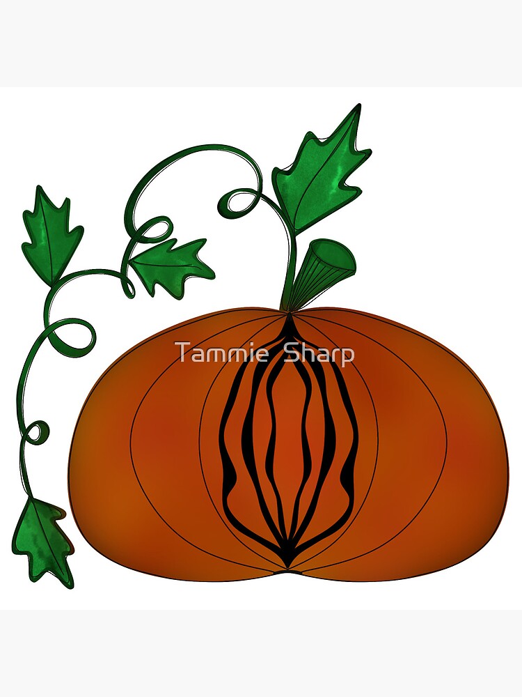 "Pumpkin Vulva " Art Print for Sale by Tammie Sharp | Redbubble