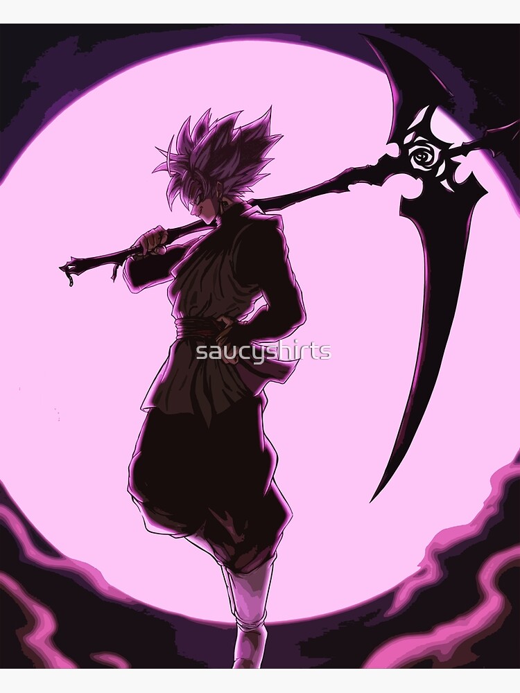 "Goku Black | Reaper | Super Saiyan Rose | Fanart" Poster for Sale by ...