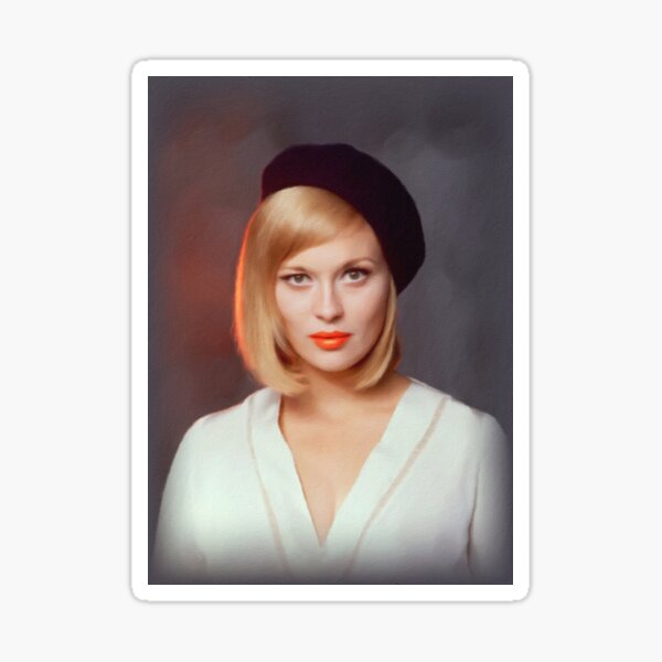 "Faye Dunaway, Movie Star" Sticker for Sale by Hollywoodize | Redbubble
