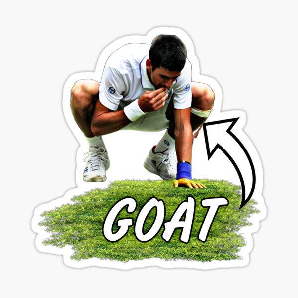 "Nole GOAT" Sticker for Sale by AissTee | Redbubble
