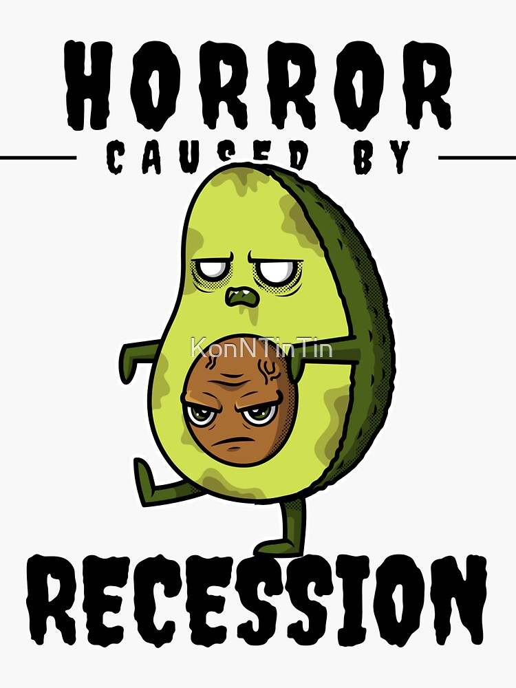 "Halloween - Horror Avocado | Recession " Sticker for Sale by ...