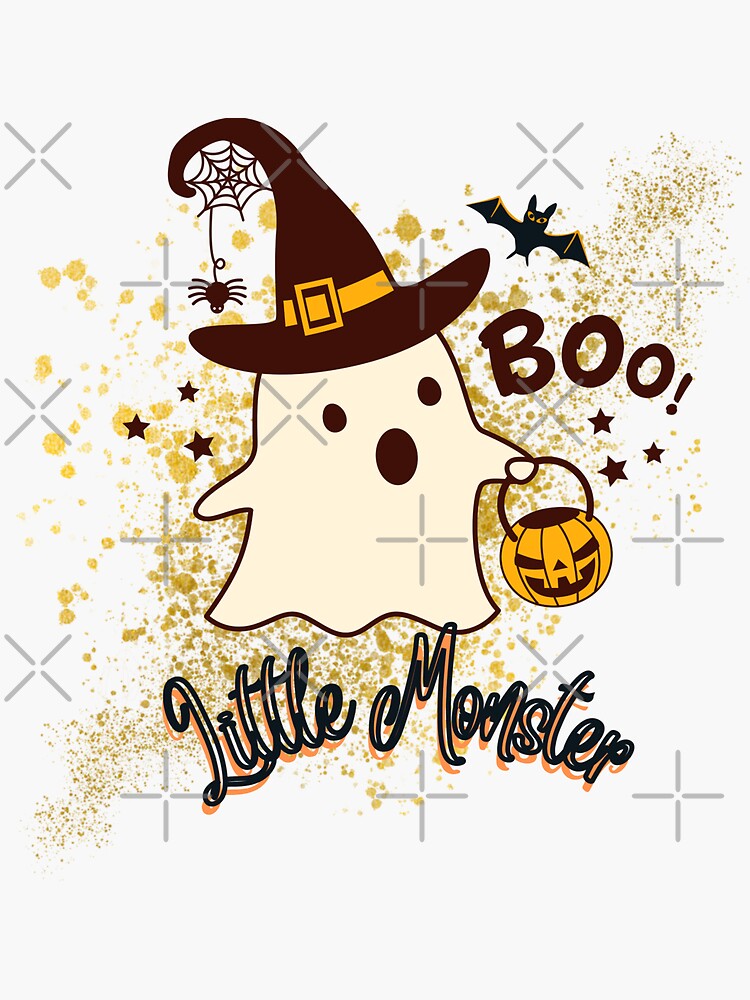 "Little Monster design for Children on Halloween" Sticker for Sale by ...