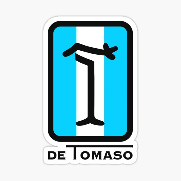 "DE TOMASO" Sticker for Sale by BonnieNicholes | Redbubble