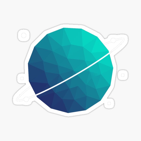 "Polygon World" Sticker for Sale by ozgurkucuk | Redbubble