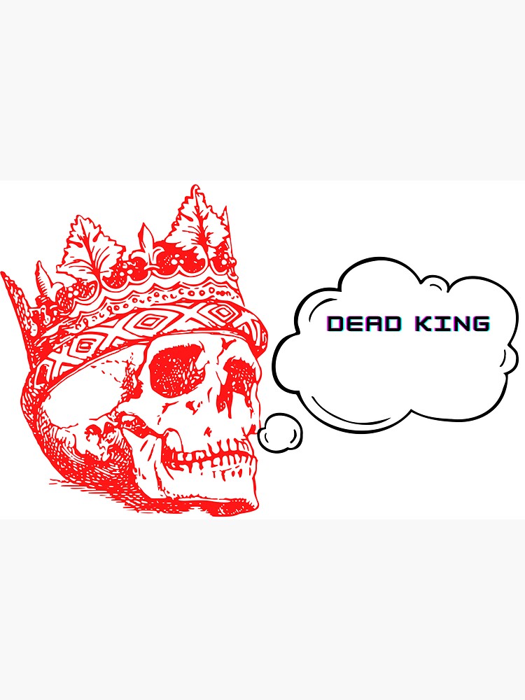 "Dead King / Skull" Sticker for Sale by Constructive27 | Redbubble