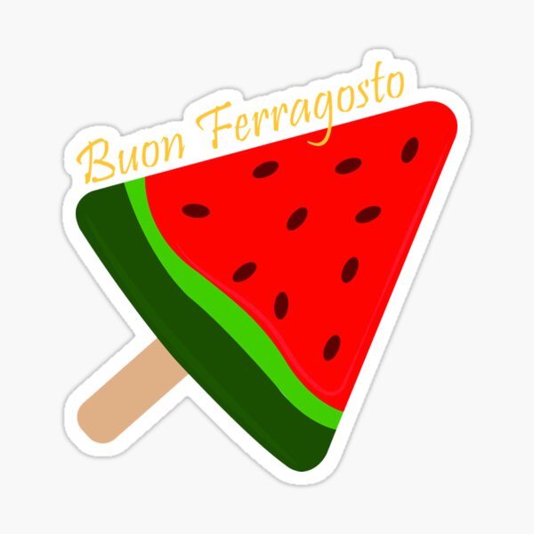 "ferragosto buon ferragosto happy italian summer ferragosto " Sticker ...