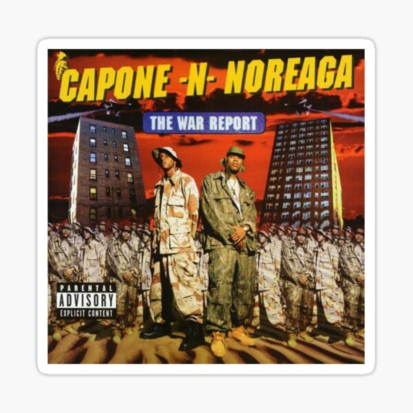 "Capone And Noreaga The War Report Cover Art" Sticker for Sale by ...