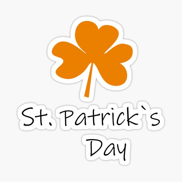 " Lettering and yellow clover leaf. " Sticker for Sale by Tatanew ...