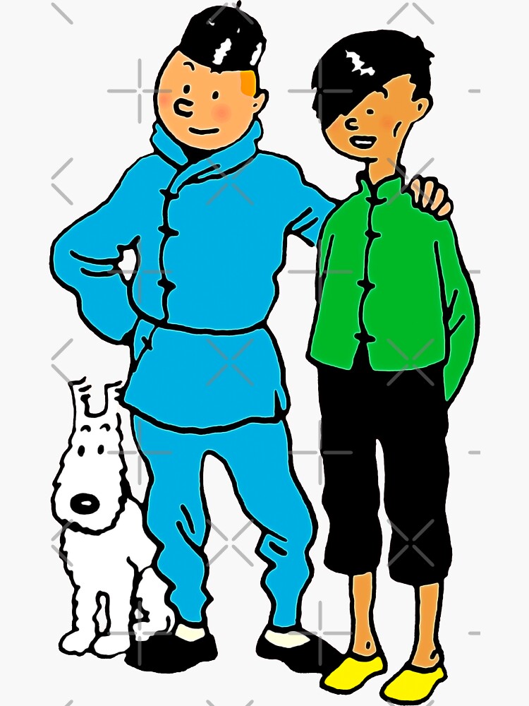"Tin tin and dog 13" Sticker for Sale by Tintin-Super | Redbubble