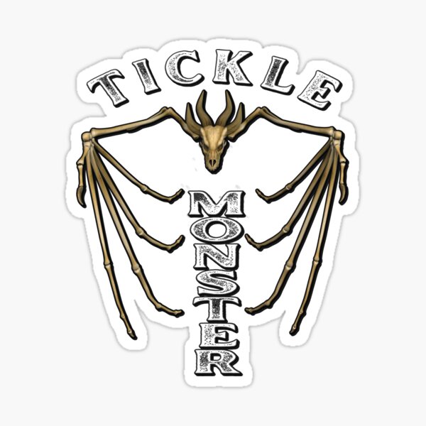 "Funny tickle monster" Sticker for Sale by AEROSPACE-IND | Redbubble