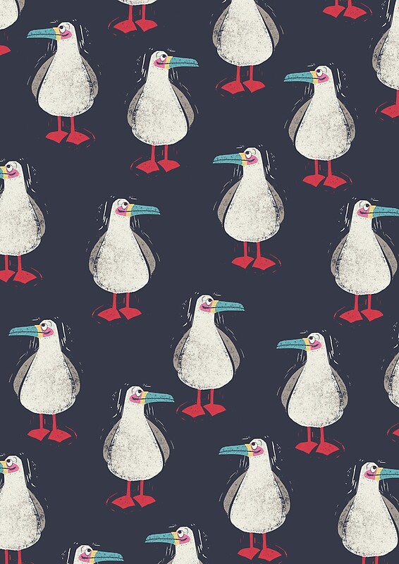 "SEAGULL PATTERN" by Ruth Hickson | Redbubble