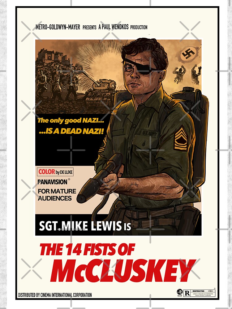 "The 14 Fists of McCluskey Print - Rick Dalton" Tri-blend T-Shirt for ...