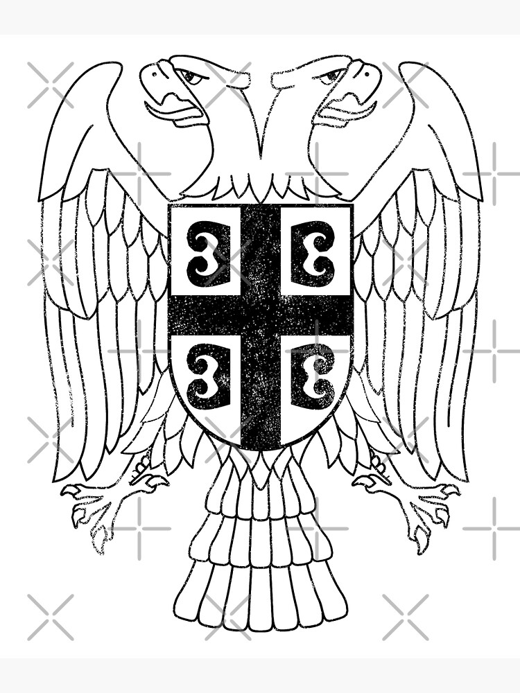 "Serbian eagle coat of arms" Poster by Mila1946 | Redbubble