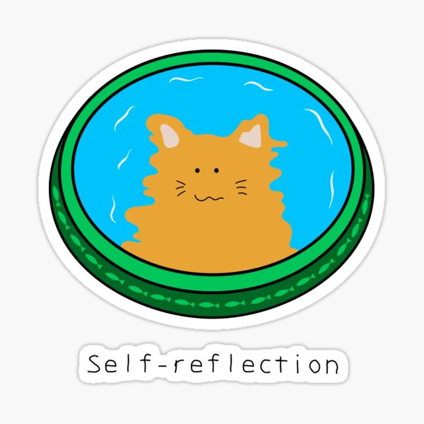 "Self reflection" Sticker for Sale by wordspotrayal | Redbubble