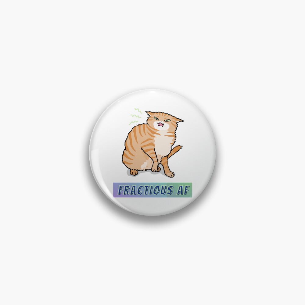 "Fractious AF Cat" Sticker for Sale by kerisue96 | Redbubble