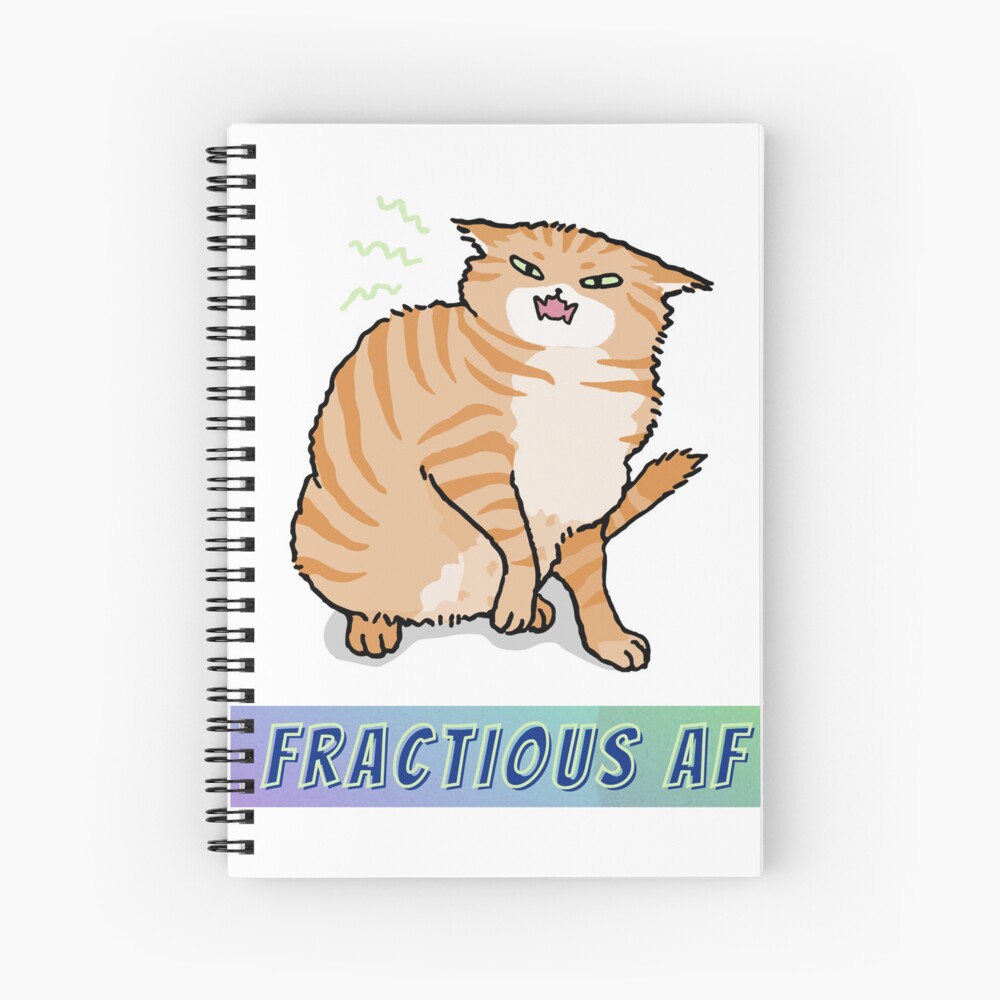 "Fractious AF Cat" Sticker for Sale by kerisue96 | Redbubble