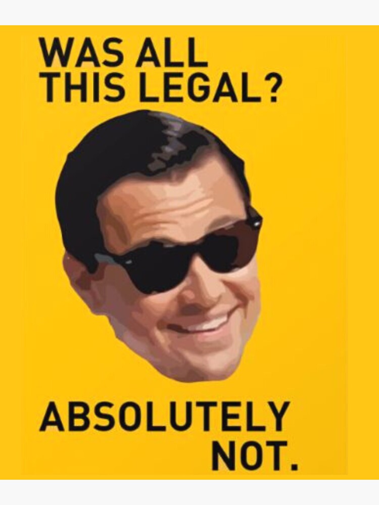 "Wolf of Wallstreet: Absolutely Not" Sticker for Sale by AhmedXhah ...