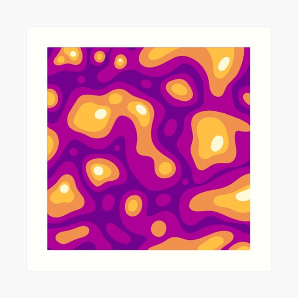 "Lava Lamp Print" Art Print for Sale by Olha Horetska | Redbubble