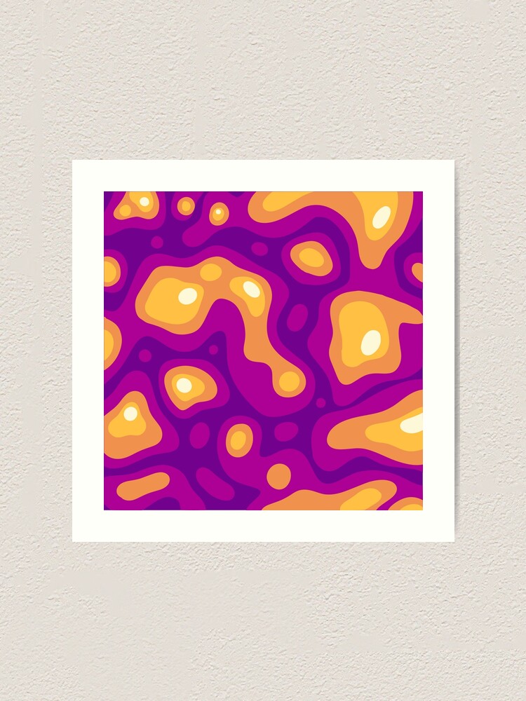 "Lava Lamp Print" Art Print for Sale by Olha Horetska | Redbubble