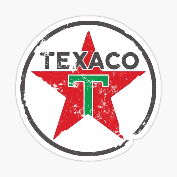 "Texaco" Sticker for Sale by Retrorockit | Redbubble