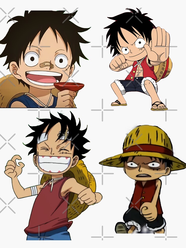 "luffy reaction - one piece " Sticker for Sale by MohamedATouil | Redbubble