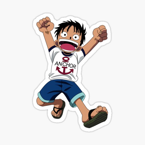 "luffy reaction - one piece " Sticker for Sale by MohamedATouil | Redbubble