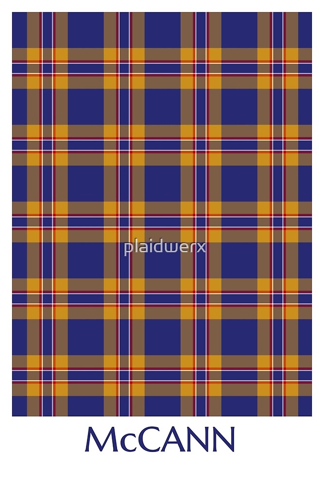 "Clan McCann Tartan" by plaidwerx | Redbubble
