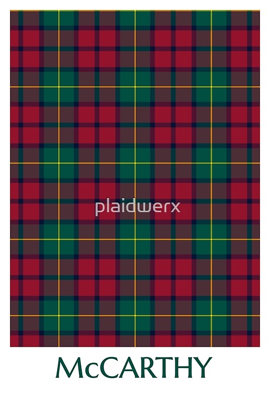 "Clan McCarthy Tartan" by plaidwerx | Redbubble