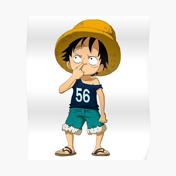 "luffy reaction - one piece " Poster for Sale by MohamedATouil | Redbubble