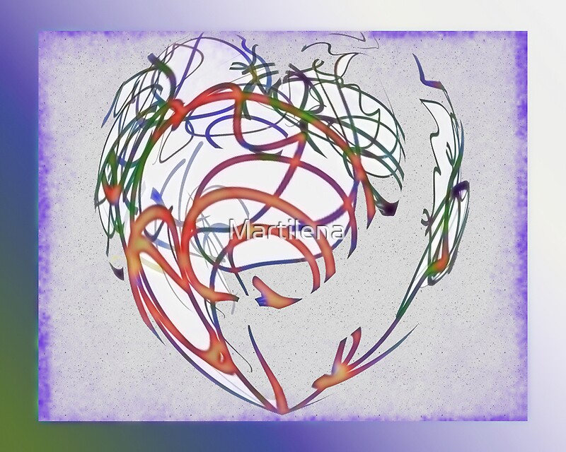 "Tangled heart" by Martilena | Redbubble