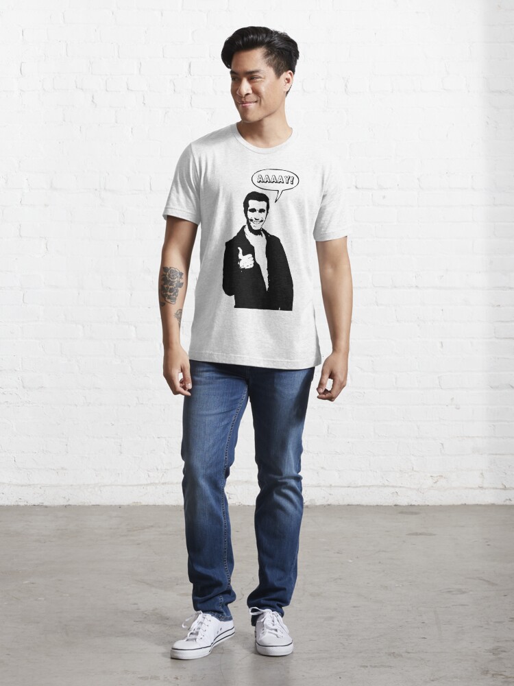 "Happy Days Fonzie T-Shirt" T-shirt for Sale by Cinemadelic | Redbubble ...