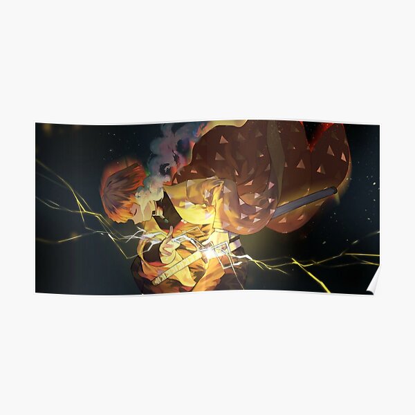 " zenitsu " Poster for Sale by Alisaad11 | Redbubble