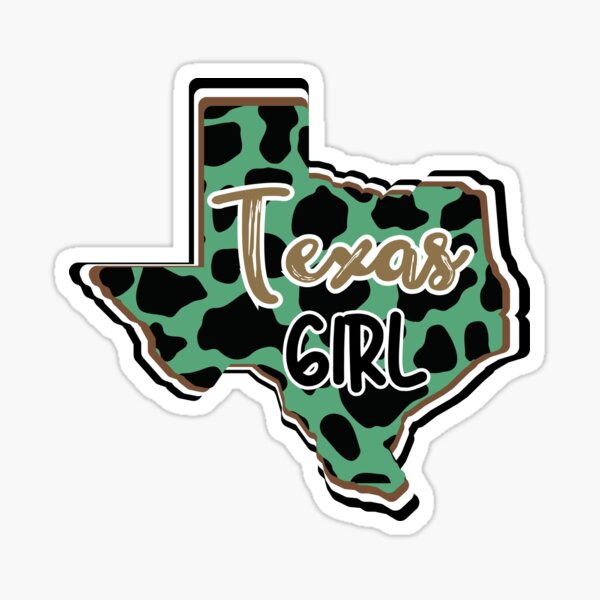 "Texas Girl" Sticker for Sale by CreativeLevelUp | Redbubble