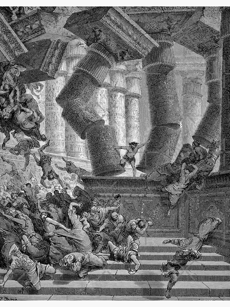 "Death of Samson - Gustave Dore" Poster for Sale by ViktorShepitko ...