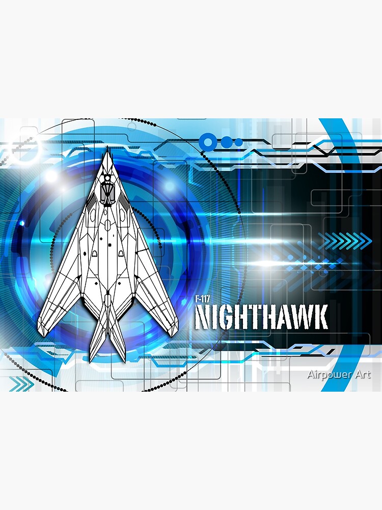 Póster «F-117 Nighthawk Blueprint» de aviationart | Redbubble