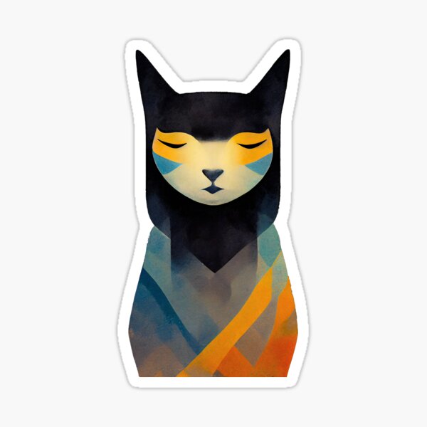 "Minimalist style cat" Sticker for Sale by hamptidampti | Redbubble