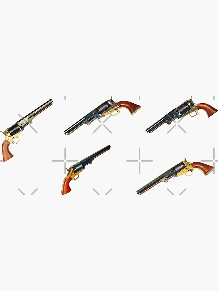 "Colt 1851 Navy Revolver Sticker Pack" Sticker for Sale by WalterBenson ...