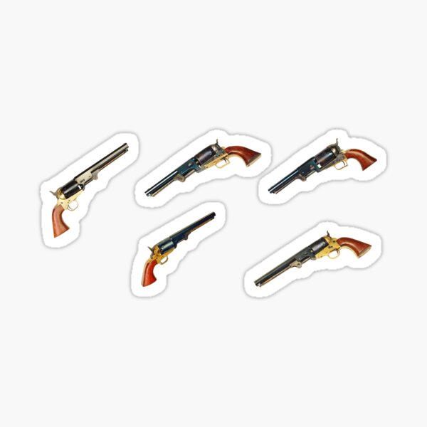 "Colt 1851 Navy Revolver Sticker Pack" Sticker for Sale by WalterBenson ...