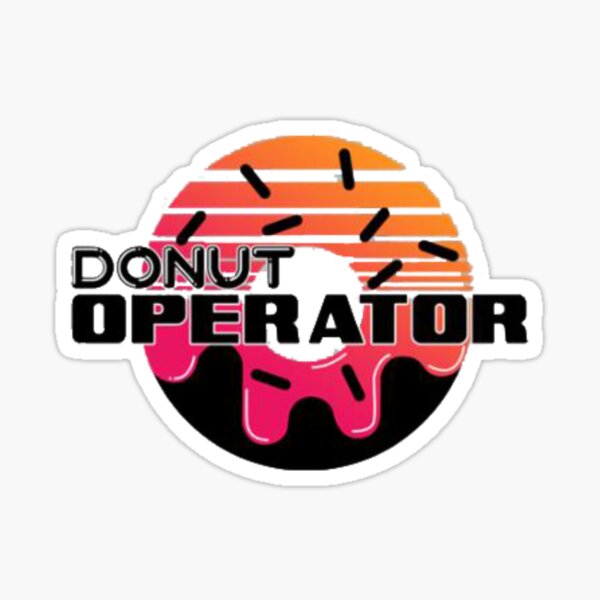 "donut operator" Sticker for Sale by Suzzita | Redbubble