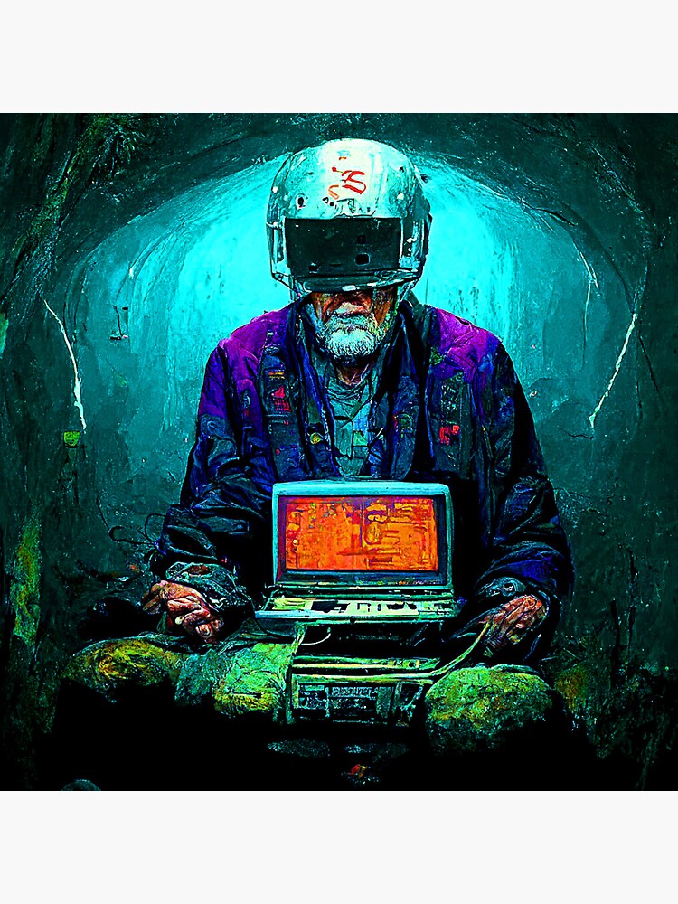 "Cinematic , neo ,cyberpunk background," Sticker for Sale by ...