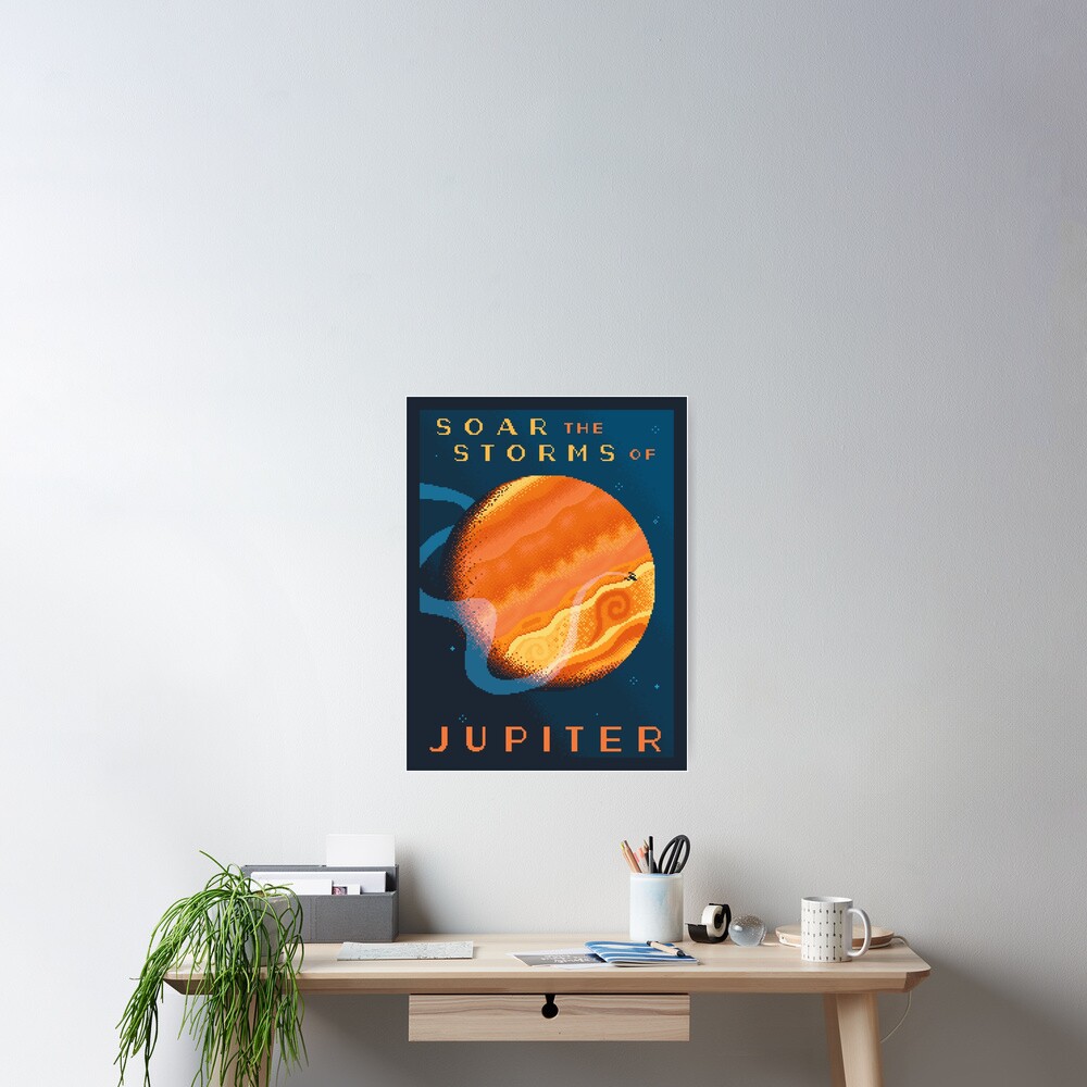 "JUPITER Space Tourism Travel Poster" Poster for Sale by sp8cebit ...