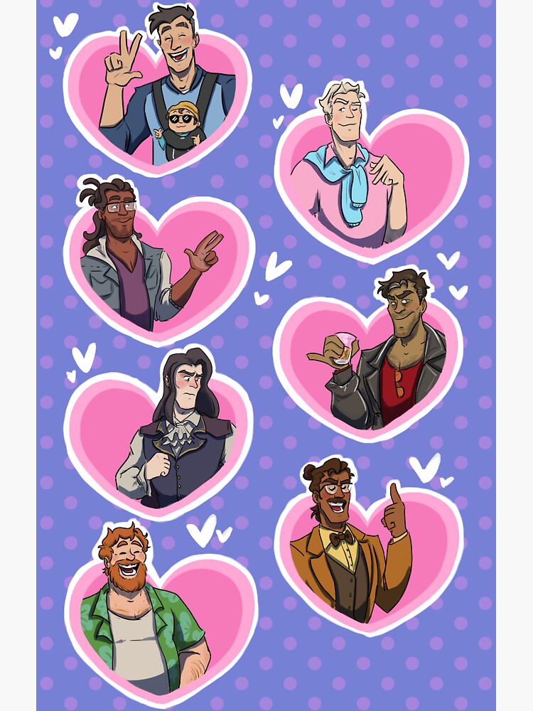 "Dream Daddy" Sticker by mega-megantron | Redbubble